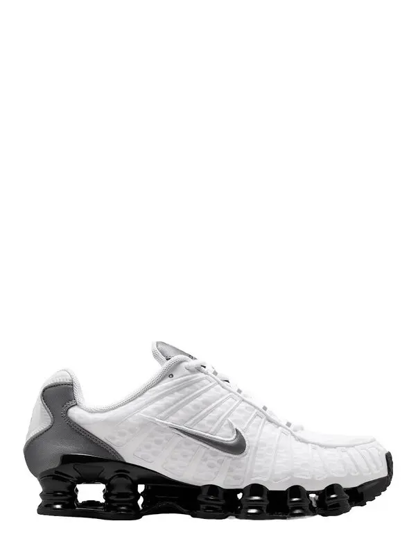 Nike Shox Tl Metallic Sneakers - White/black/cool Grey