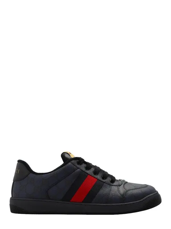 Gucci Screener Gg Supreme Sneakers - Dark Blue/red