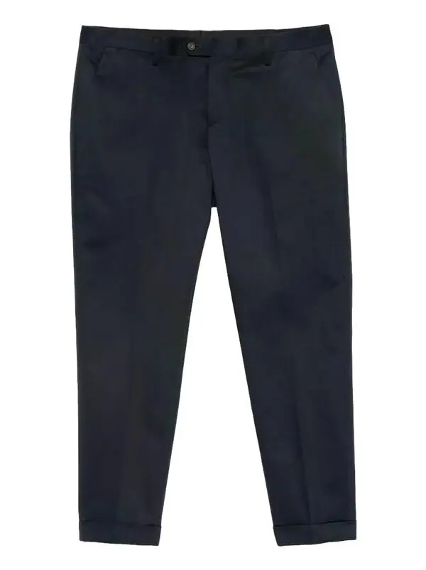 CENERE GB Cuffed Chinos - Blue