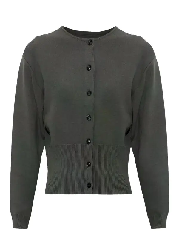 SAMSOE SAMSOE Ribbed Knit Cardigan - Grey