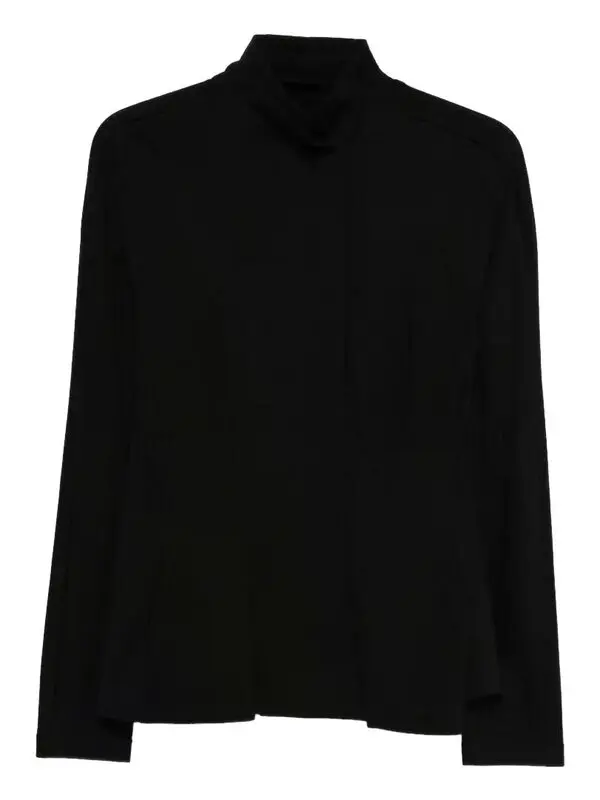 Yohji Yamamoto Roll Neck Sweater - Black