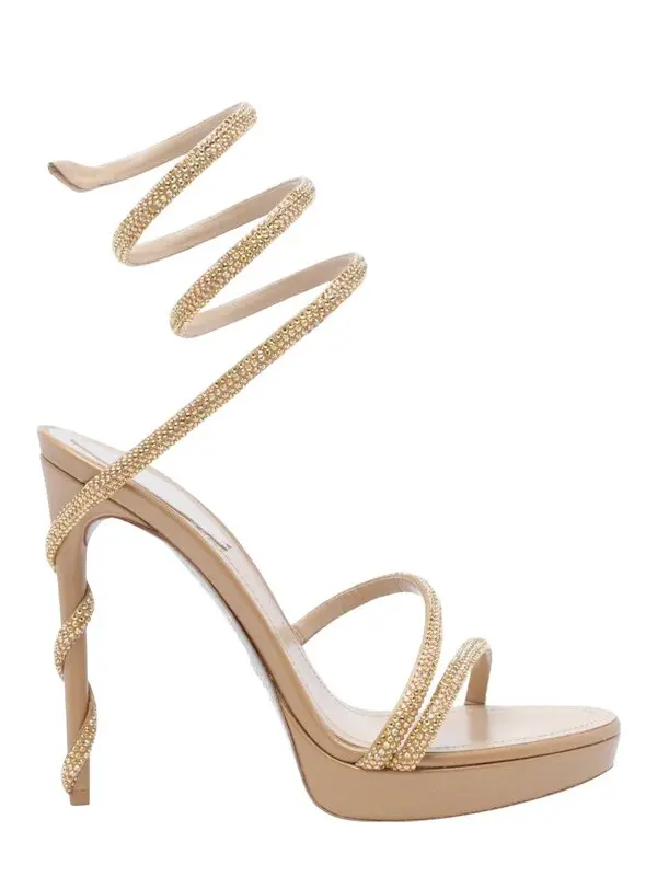 Rene Caovilla Heeled Sandal - Gold