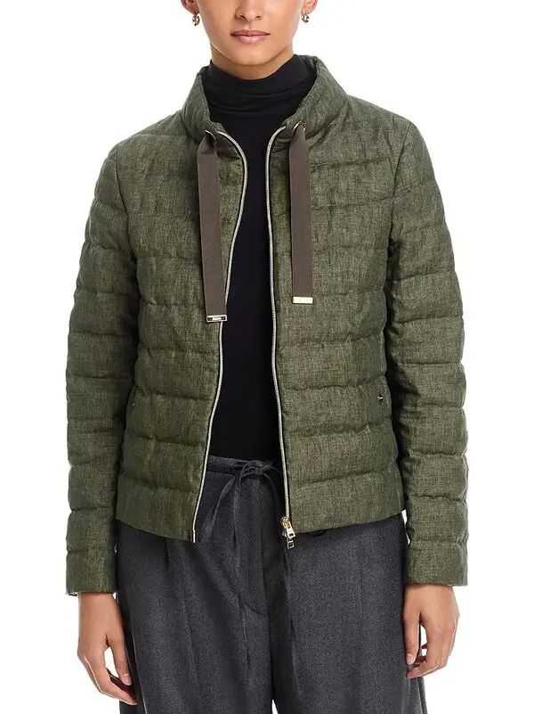 Herno Quilted Puffer Coat - Army Green