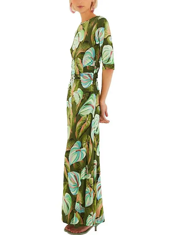 Farm Rio Leaves Maxi Dress - Anturium L