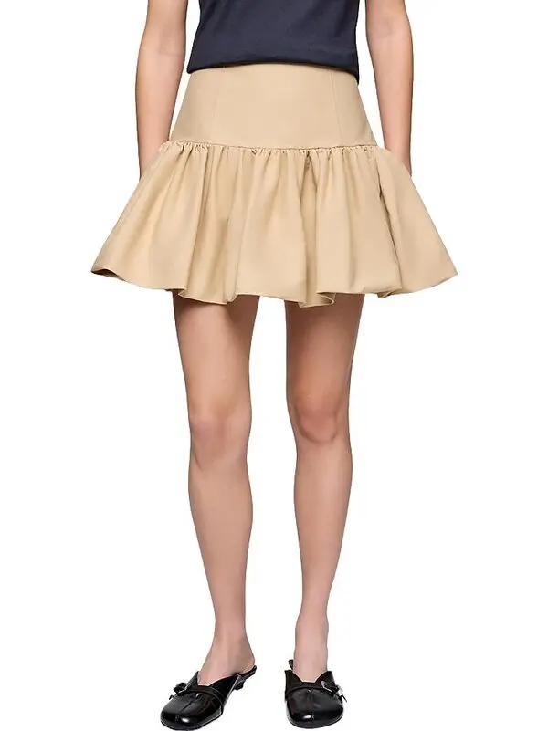 GANNI Mini Skirt - Warm Sand