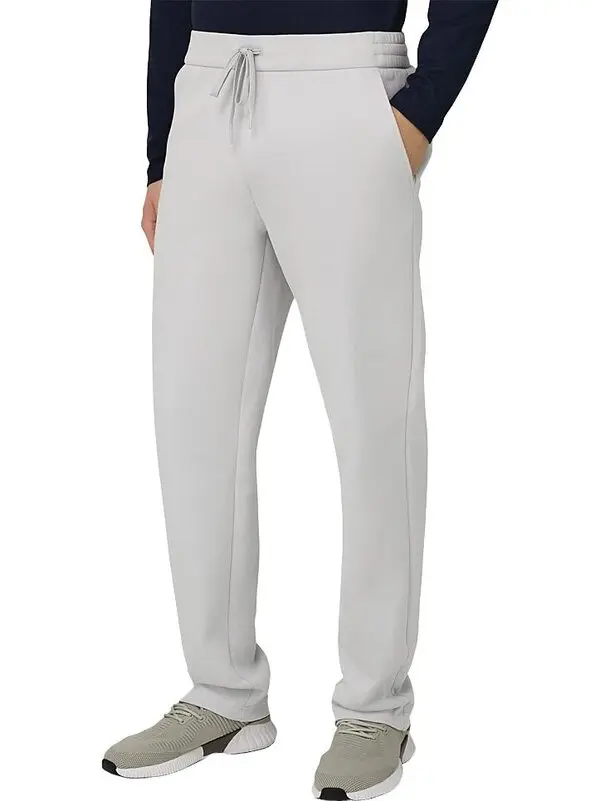 Boggi Milano Lightweight Cotton Blend Scuba Pants - Ice