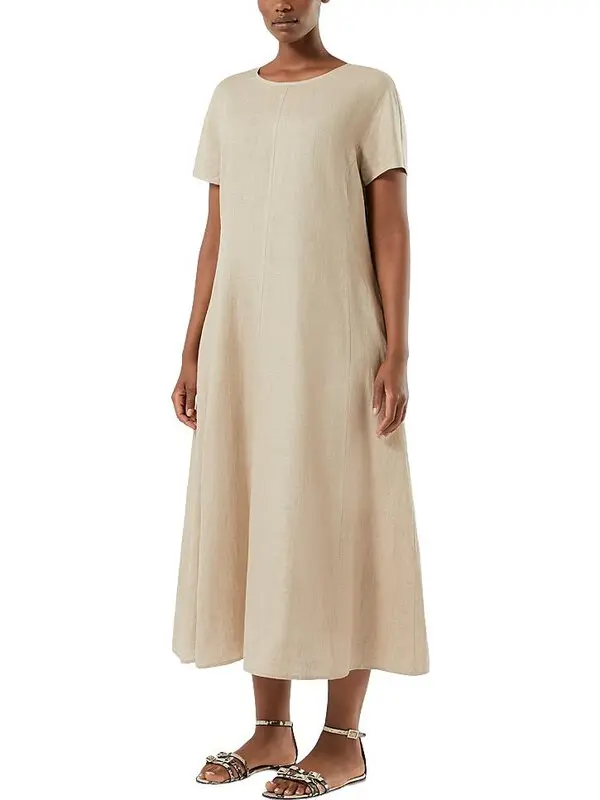 Marina Rinaldi Mrsazzurro Linen Dress - Sand