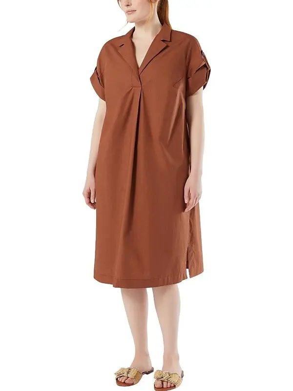 Marina Rinaldi Mrsacro Collared Dress - Fard
