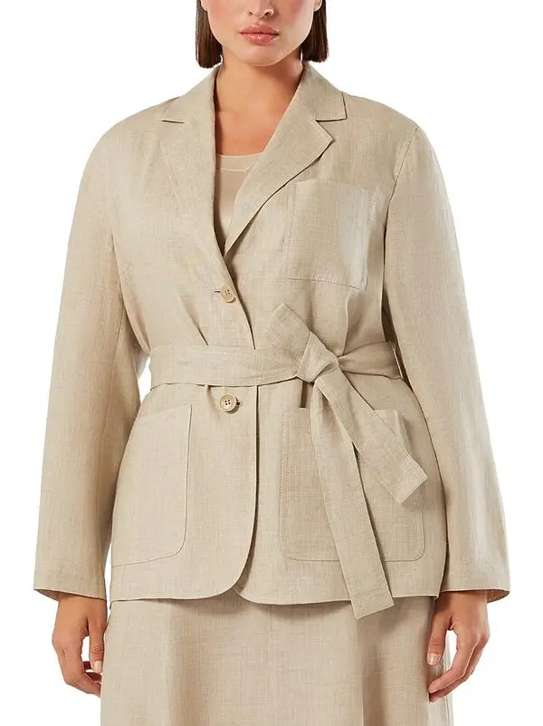 Marina Rinaldi Mrsgioia Linen Jacket - Sand
