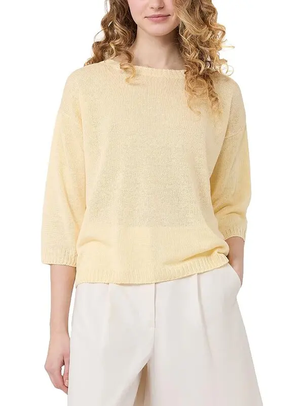 Max Mara Wkdcannone Linen Sweater - Light Yellow