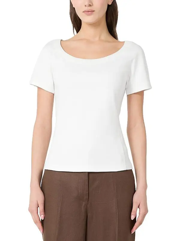 Max Mara Wkdmultig Fitted Top - White