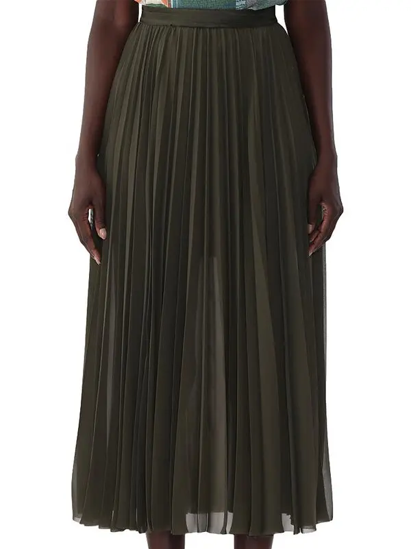 JASON WU Chiffon Pleated Skirt - Hunter Green