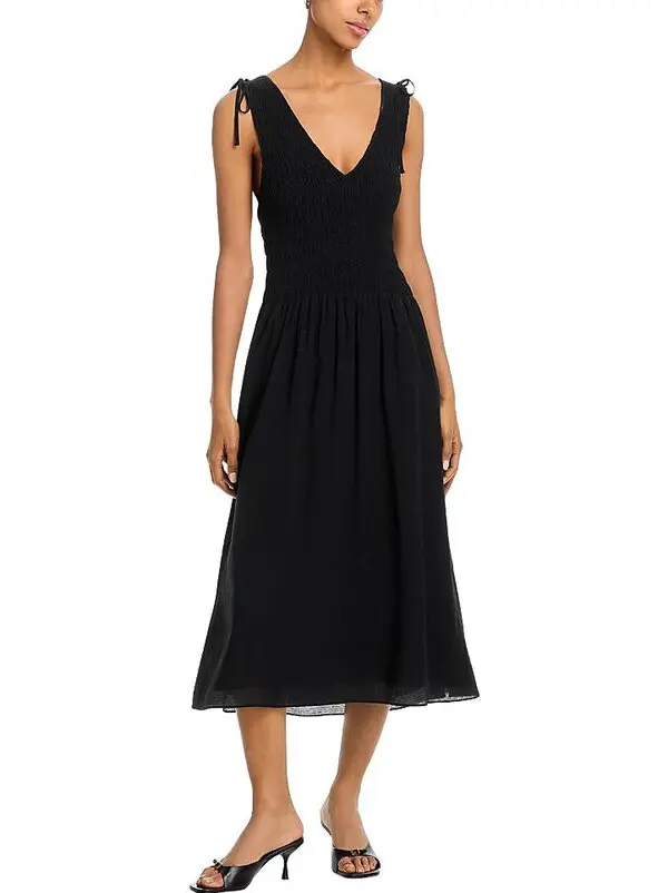 Paige Sebastian Midi Dress - Black