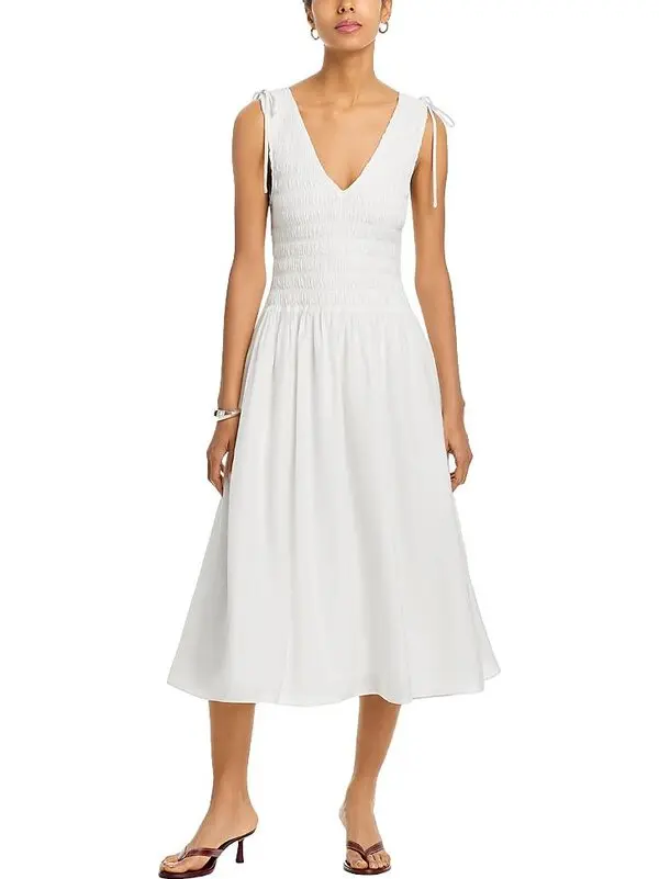 Paige Sebastian Midi Dress - White