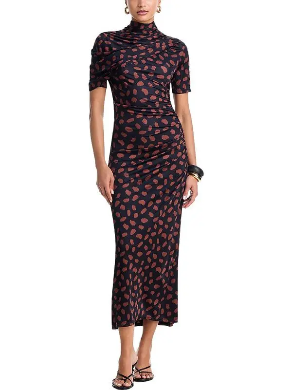 Johanna Ortiz Serene Safari Ankle Dress - Black/coffee