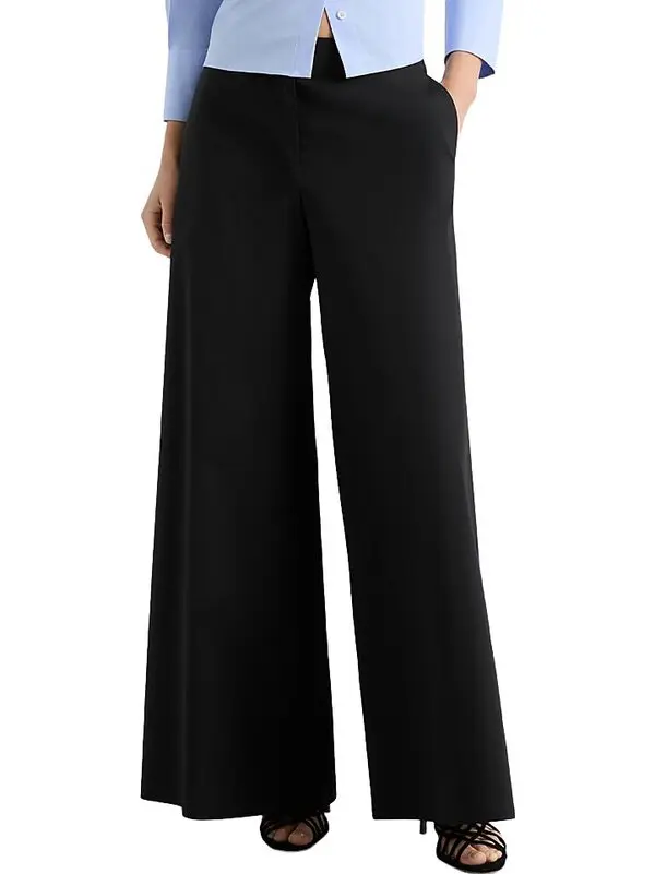 Marella Mllgala Stretch Poplin Trousers - Black