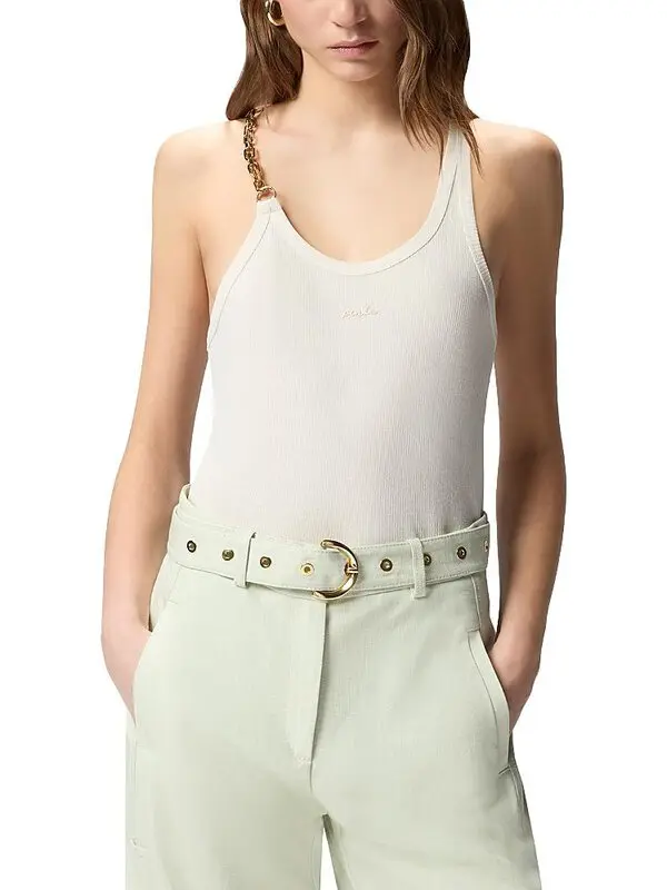 Pinko Chain Trim Tank Top - C