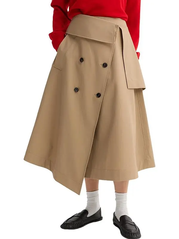 RÓHE Deconstructed Trench Skirt - Sand