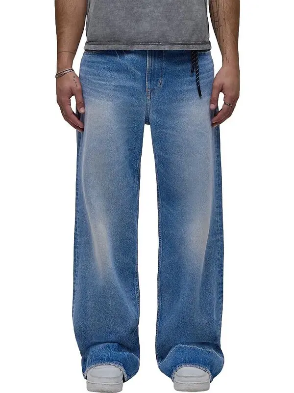 Hudson Jeans Luca Wide Leg Jeans In Wash - Burbank