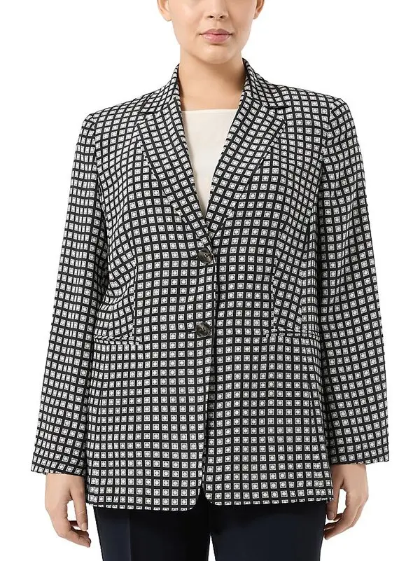 Marina Rinaldi Mrnumano Silk Blazer - Midnight Blue