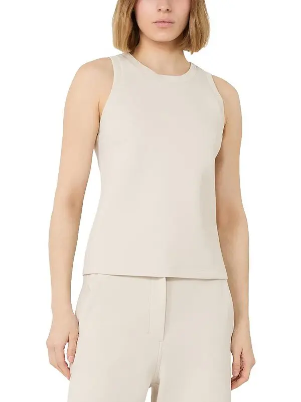 Max Mara Smmcarolina Jersey Sleeveless Top - Beige