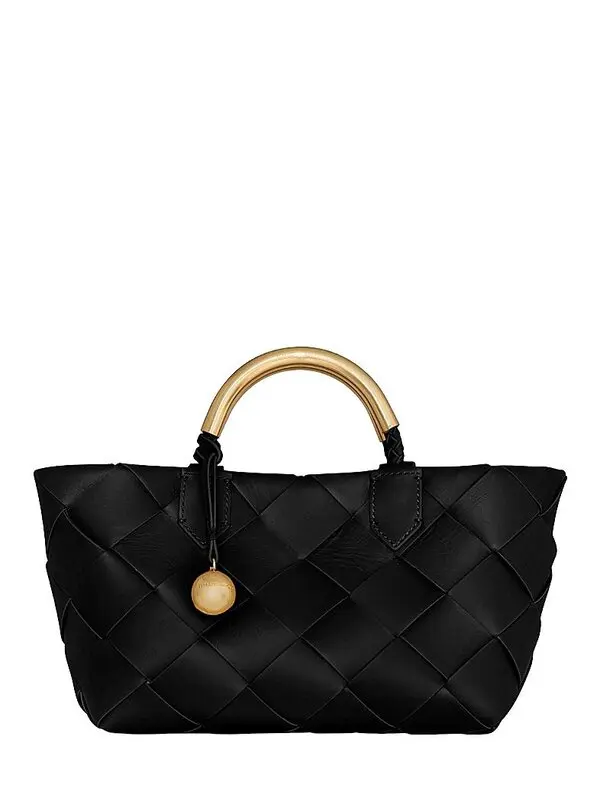 Rebecca Minkoff Frankie Woven Leather Tote Bag - Black