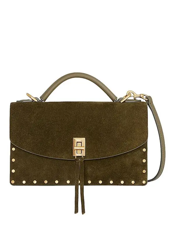 Rebecca Minkoff Darren Suede Wallet Crossbody - Jungle