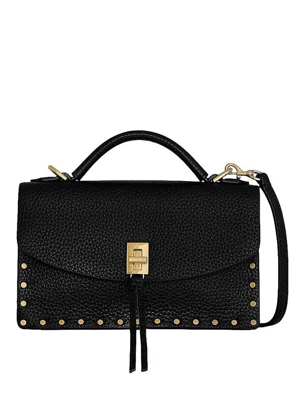Rebecca Minkoff Leather Top Handle Wallet Crossbody - Black