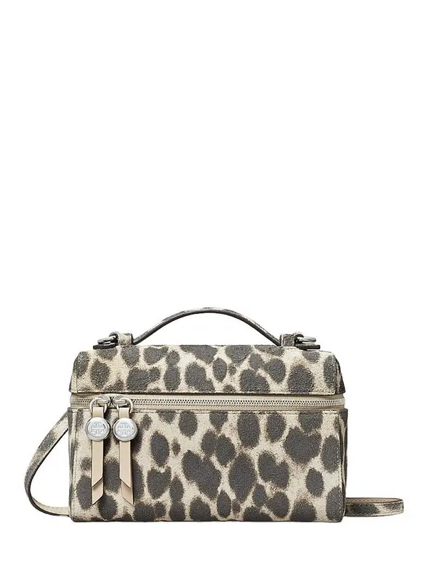 Tory Burch Romy Suede Slim Top Handle Bag - Cheetah Spot