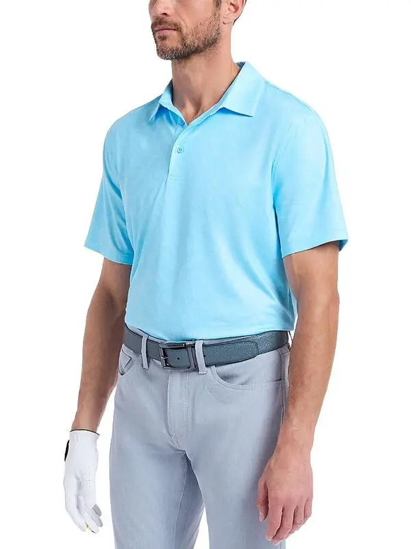 Robert Graham Orsett Knit Polo Shirt - Light Blue
