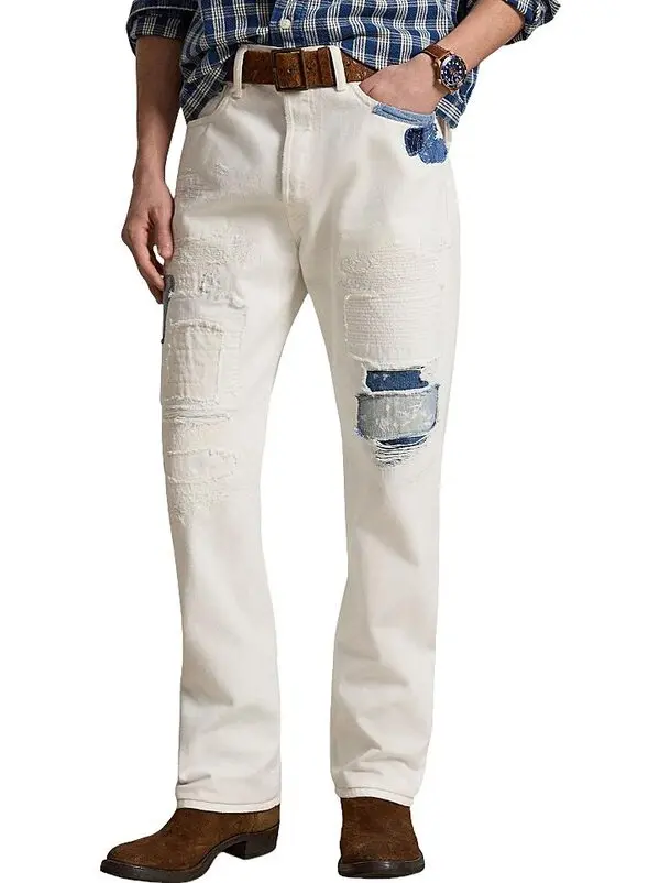 Polo Ralph Lauren Heritage Straight Distressed Jeans - Multi