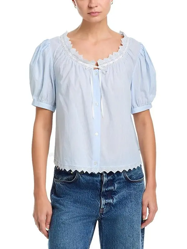 FRAME The Serene Top - Powder Blue