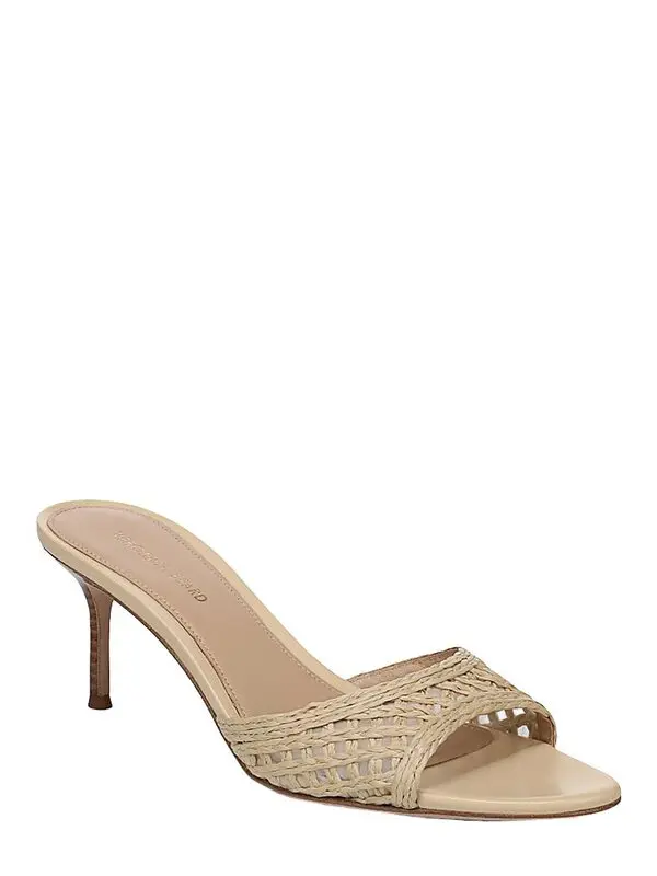 Veronica Beard Tia Lattice Sandals - Natural