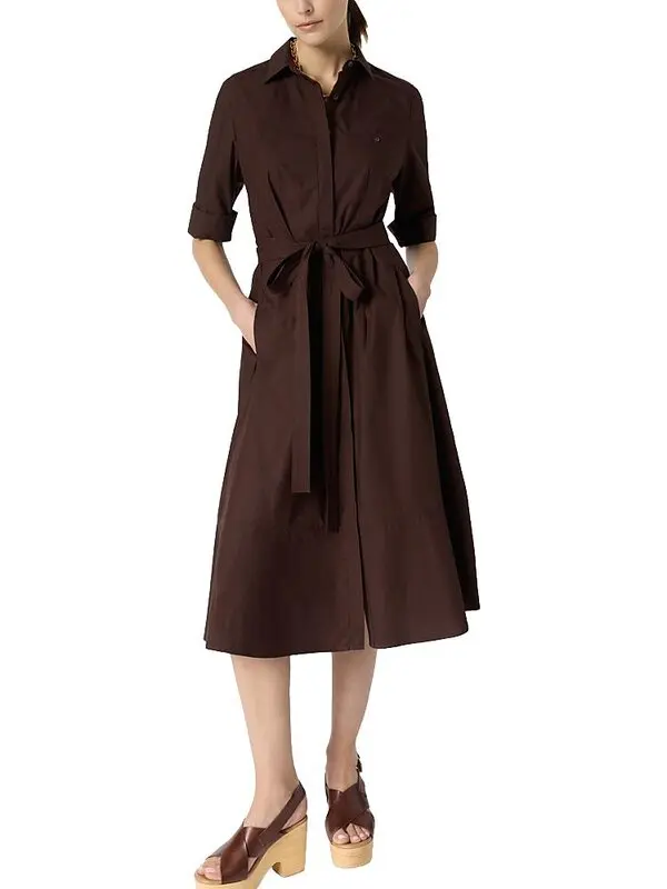 Gerard Darel Rana Belted Shirtdress - Brown