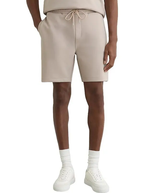 REISS Reid Drawstring Shorts - Stone