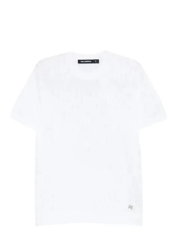 Karl Lagerfeld Logo Short-sleeve T-shirt - White