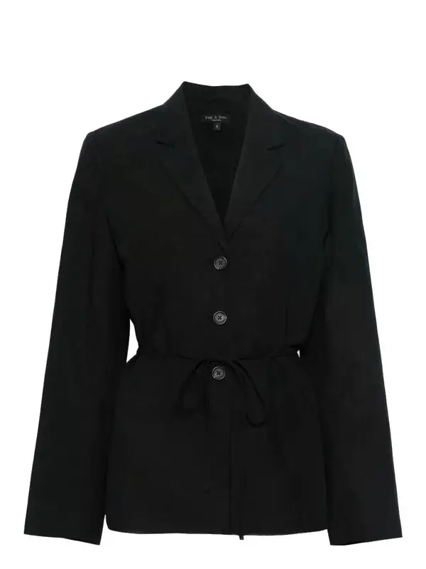 Rag & Bone Chappell Button Tie Blazer - Black