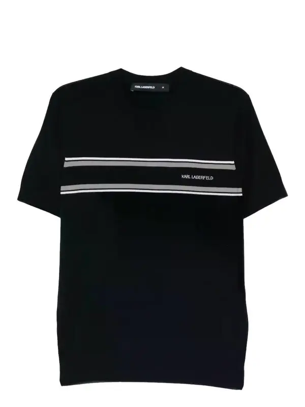 Karl Lagerfeld Striped T-shirt - Blue