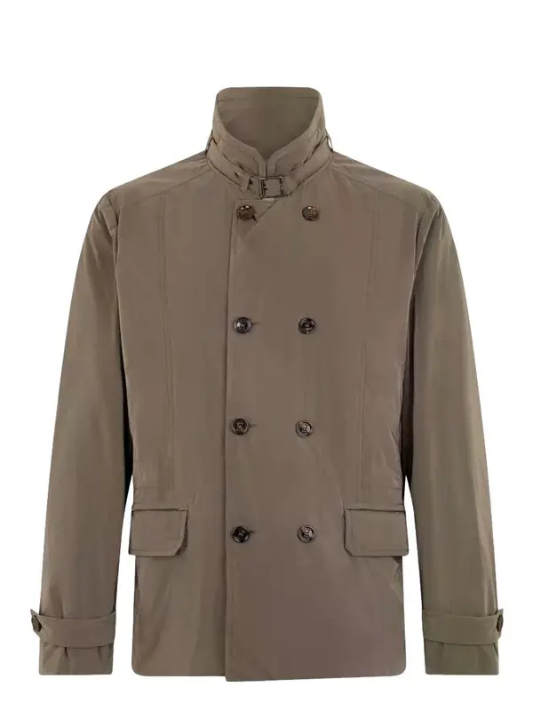 MOORER Double-breasted Jacket - Green