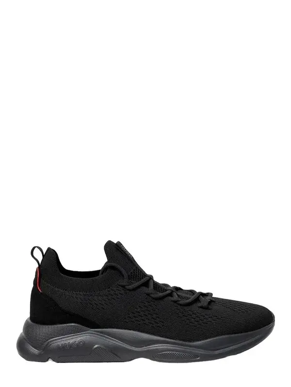 Hugo Leon Panelled Sneakers - Black