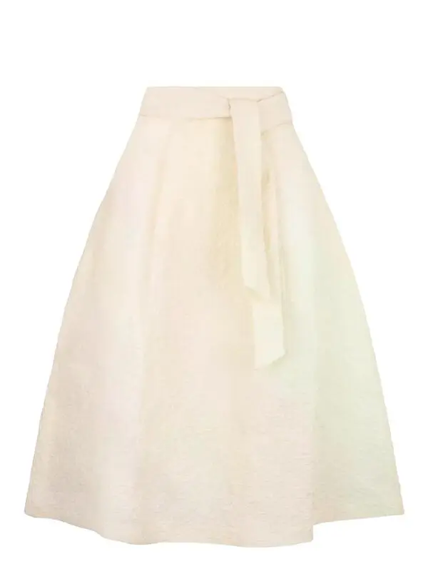 Fabiana Filippi High-waist Belted Skirt - Neutrals