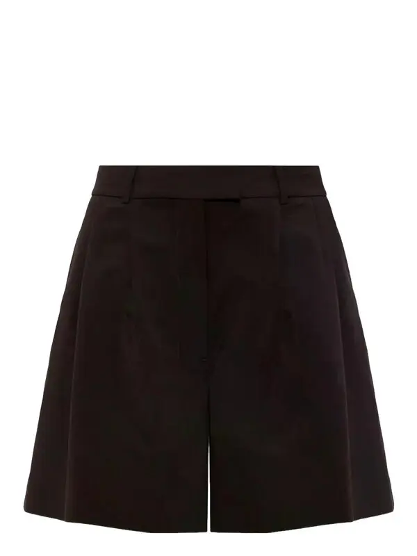 Lacoste Pleated Tailored Shorts - Brown
