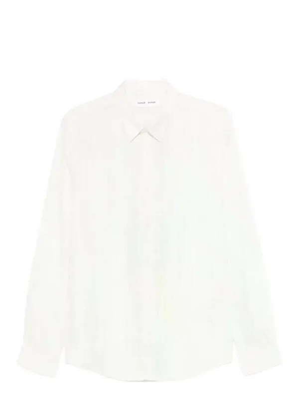 SAMSOE SAMSOE Saryan X Striped Shirt - Neutrals