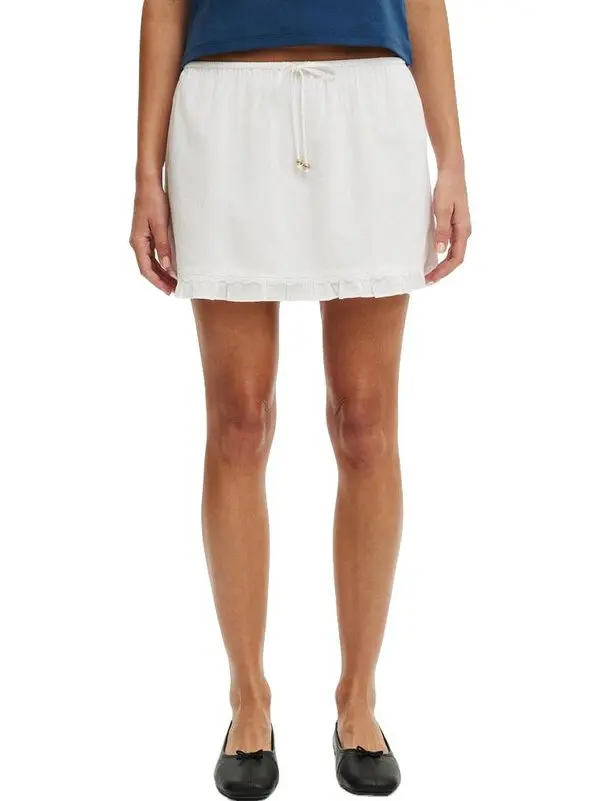 COTTON ON Edie Mini Skirt - White