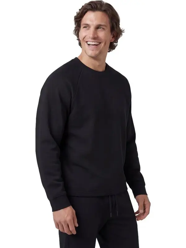 JACK ARCHER Sandwash Crewneck Sweater - True Black