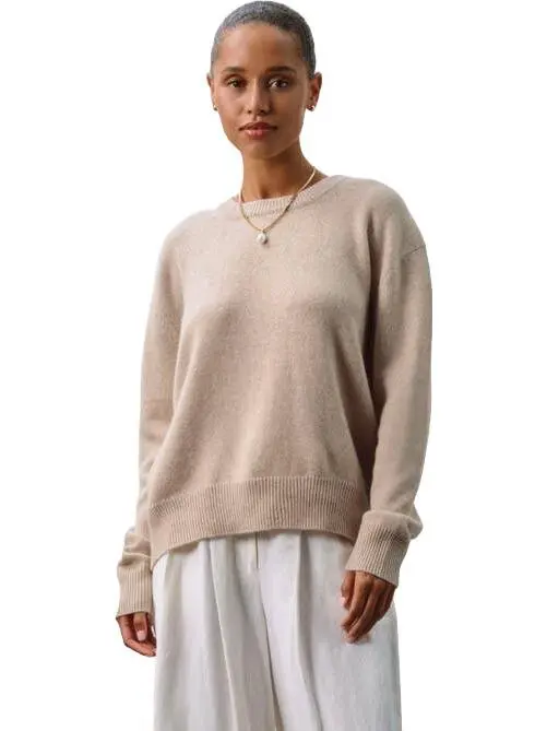 Naked Cashmere Cashmere Crewneck Sweater - Flax