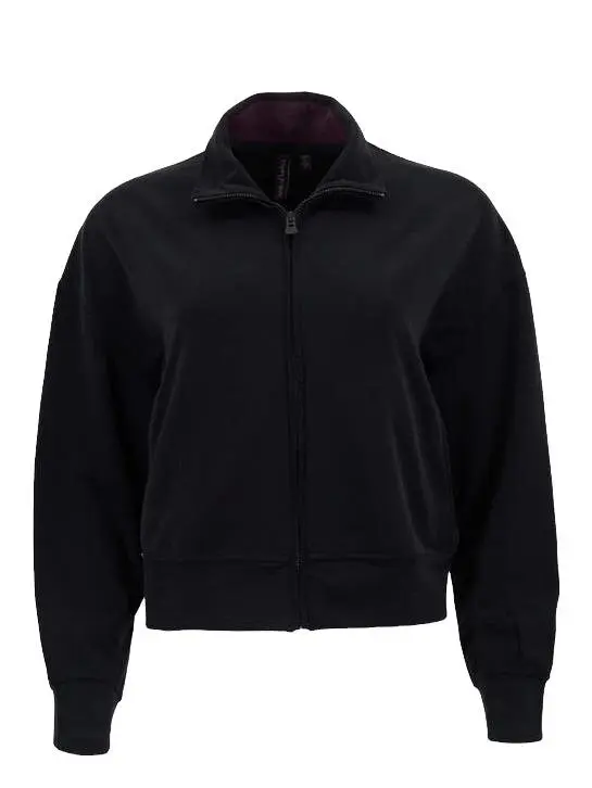 LORDS OF HARLECH Cropped Zip Jacket - Very Black
