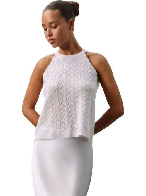 Naked Cashmere Alouette Cableknit Tank - Marble