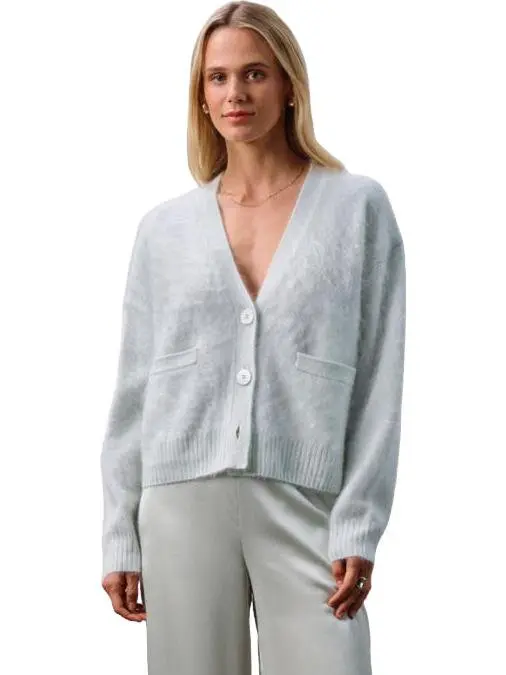 Naked Cashmere Brushed Cashmere Boxy Cardigan - Jadite