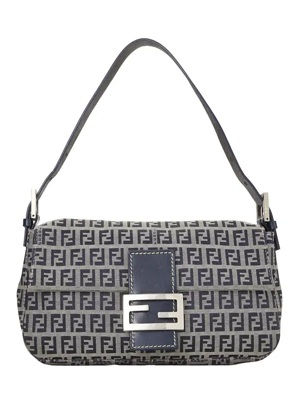 Fendi Zucchino Baguette - Navy